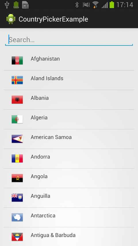 A country picker for react-native support for android A country picker for react-native support for android