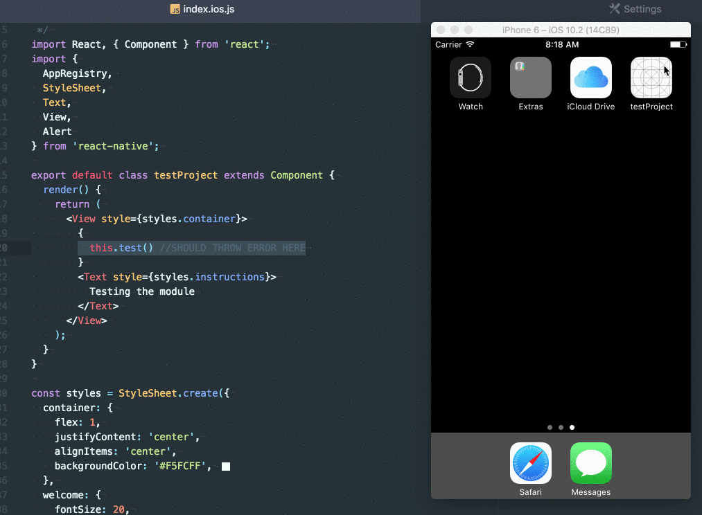 A React Native Module That Lets You To Register A Global Error Handler