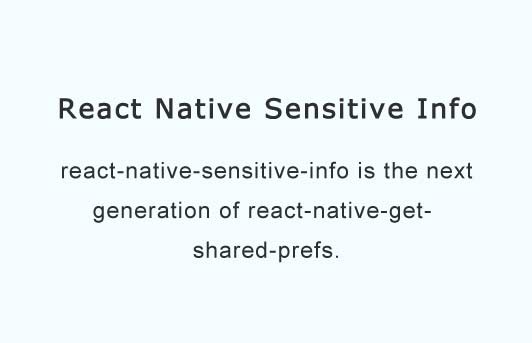 Android Shared Preferences And Ios Keychain For React Native