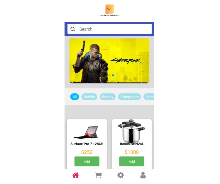 A Shopping App With React Native
