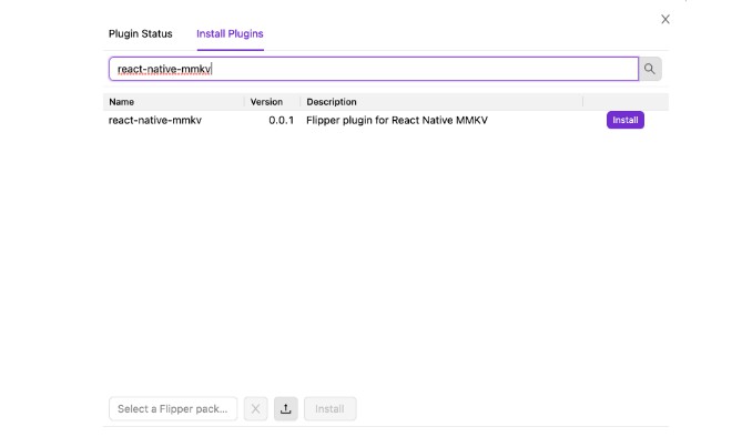 Plugin to control react-native-mmkv from Flipper Plugin to control react-native-mmkv from Flipper