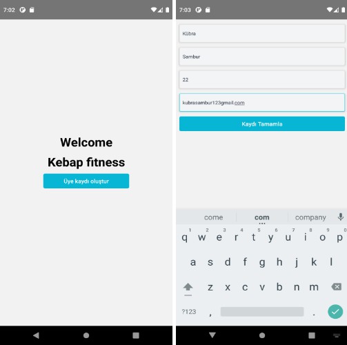 Fitness App Built Using React Native
