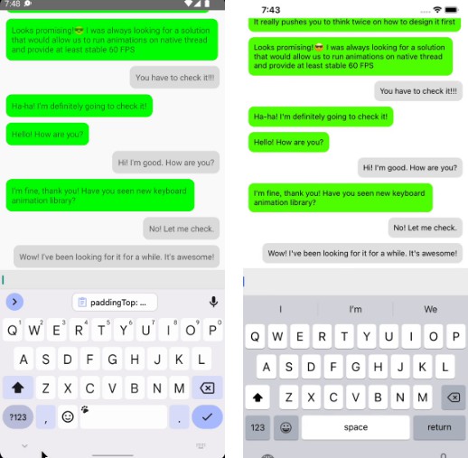 Keyboard manager which works in identical way on both iOS and Android Keyboard manager which works in identical way on both iOS and Android