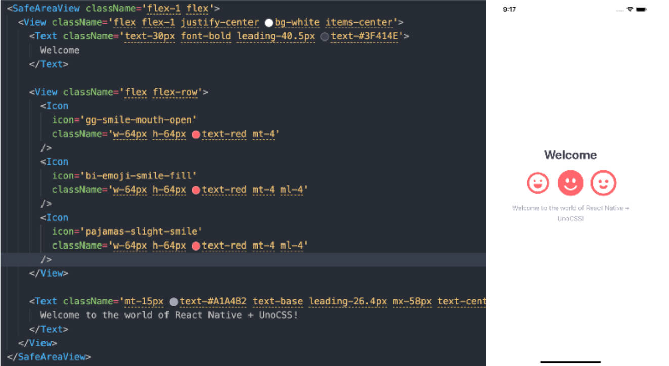 Using UnoCSS in a React Native project Using UnoCSS in a React Native project